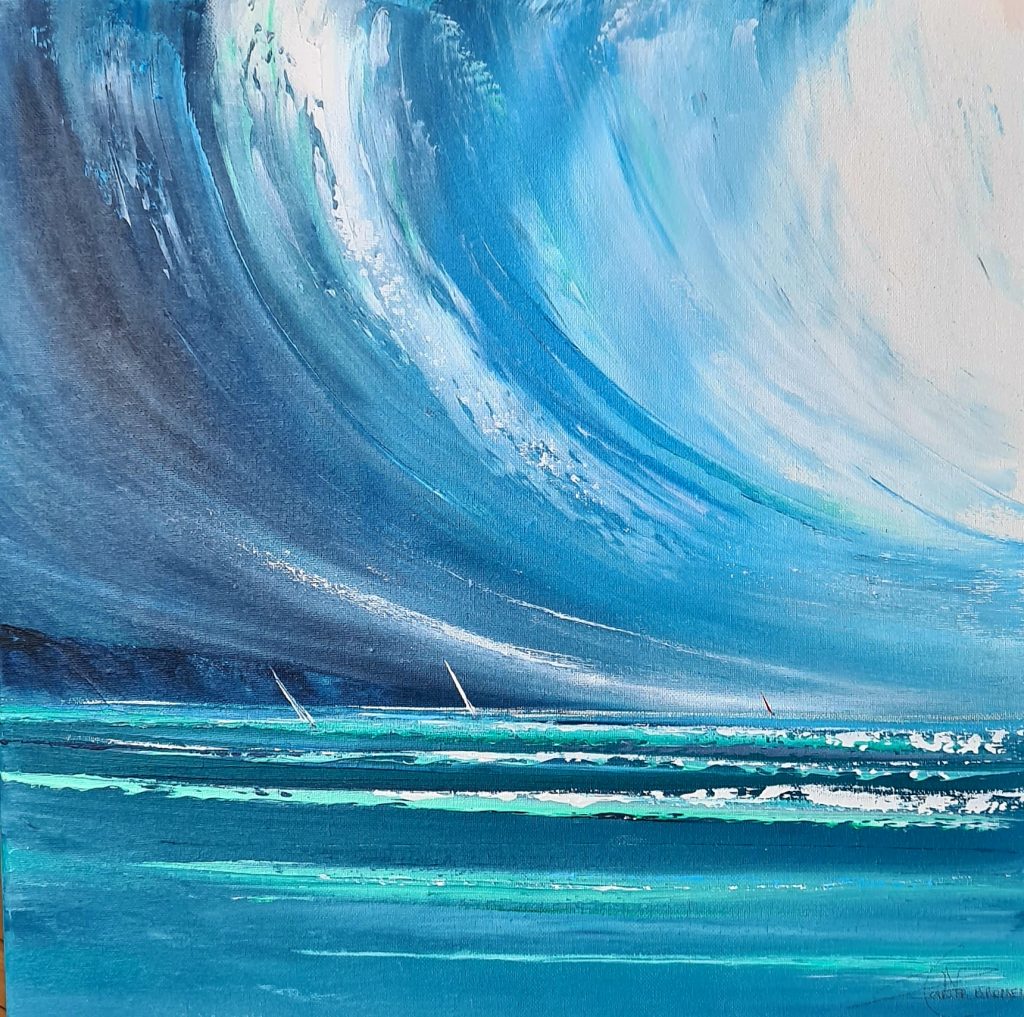 Turquoise sail SOLD – Emma Carter Bromfield